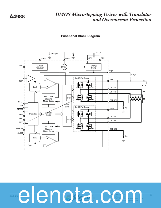 A4988 Datasheet PDF (512 KB) Allegro Microsystems | Pobierz z Elenota.pl