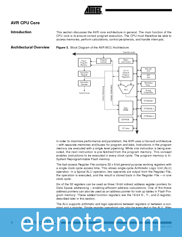 Atmega32 Datasheet Pdf 4 13 Mb Atmel Pobierz Z Elenota Pl