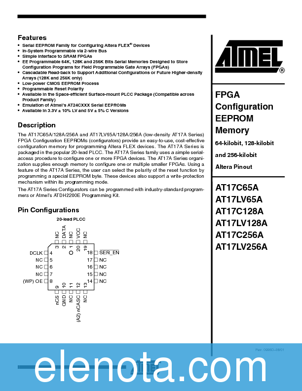 FPGA CONFIGURATION MEMORY - DATA SHEETS Datasheet PDF (268 KB) Atmel ... FPGA CONFIGURATION MEMORY - DATA SHEETS Datasheet PDF (268 KB) Atmel ...
