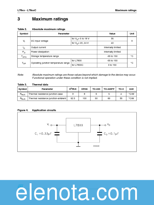 L7805CV Datasheet PDF (1.43 MB) STMicroelectronics | Pobierz z Elenota.pl L7805CV Datasheet PDF (1.43 MB) STMicroelectronics | Pobierz z Elenota.pl