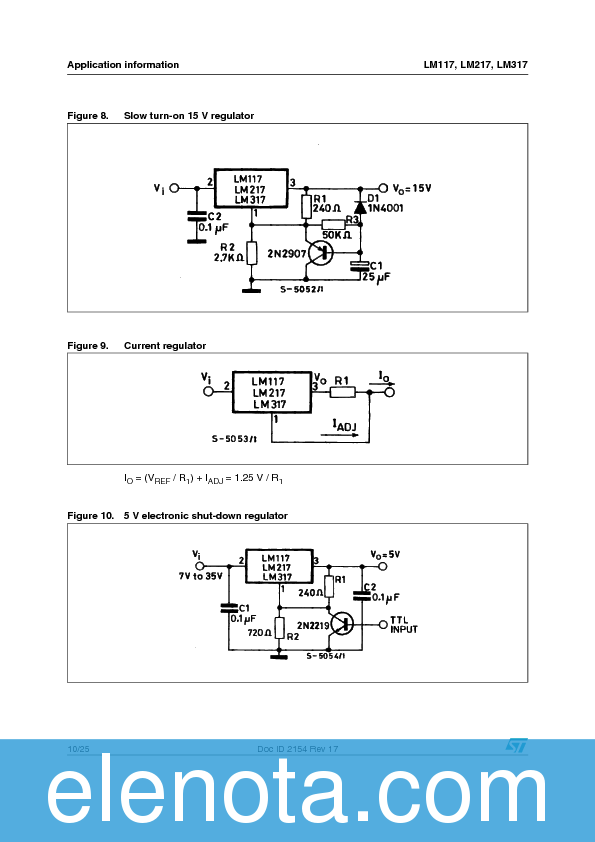 LM117 Datasheet PDF (1.04 MB) STMicroelectronics | Pobierz z Elenota.pl
