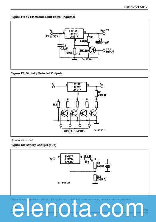 LM117 Datasheet PDF (493 KB) STMicroelectronics | Pobierz z Elenota.pl