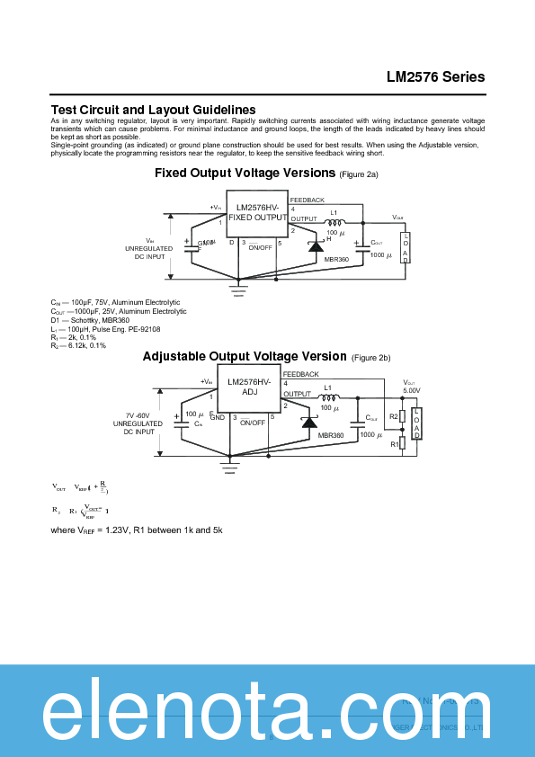 LM2576T-ADJ Datasheet PDF (238 KB) Tiger Electronic Co | Pobierz z Elenota.pl