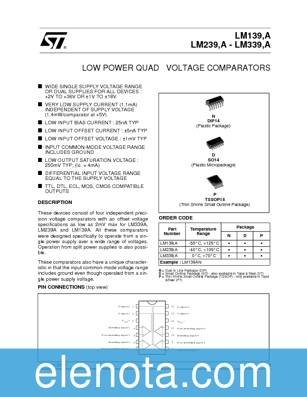 Lm339 Datasheet Quad Comparator How To Use с