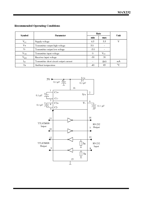 MAX232 Datasheet PDF (331 KB) tiger electronic | Pobierz z Elenota.pl