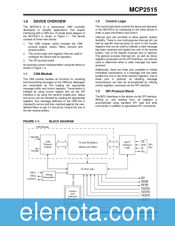 MCP2515 Datasheet PDF (1.02 MB) Microchip Technology | Pobierz z Elenota.pl MCP2515 Datasheet PDF (1.02 MB) Microchip Technology | Pobierz z Elenota.pl