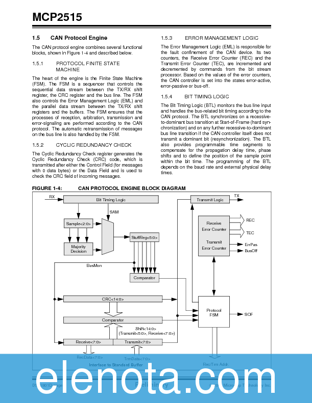 MCP2515 Datasheet PDF (1.02 MB) Microchip Technology | Pobierz z Elenota.pl MCP2515 Datasheet PDF (1.02 MB) Microchip Technology | Pobierz z Elenota.pl
