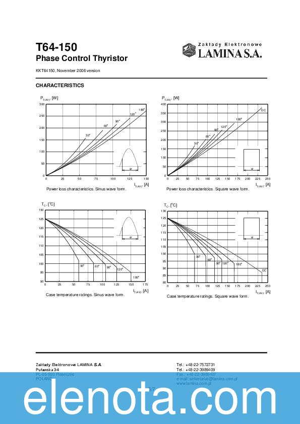 T64 150 Datasheet PDF 549 KB Lamina Pobierz Z Elenota pl t64-150-datasheet-pdf-549-kb-lamina-pobierz-z-elenota-pl