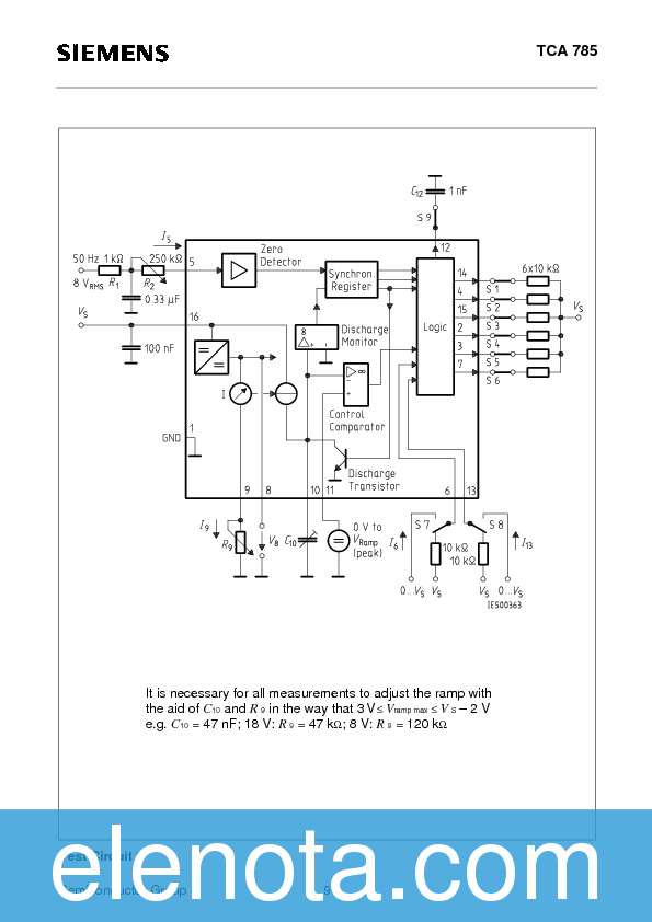TCA785 Datasheet PDF (455 KB) Infineon | Pobierz z Elenota.pl