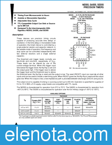 NE555 Datasheet PDF (236 KB) Texas Instruments | Pobierz z Elenota.pl