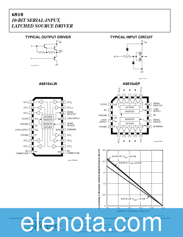 6810 Datasheet PDF (112 KB) Allegro | Pobierz z Elenota.pl