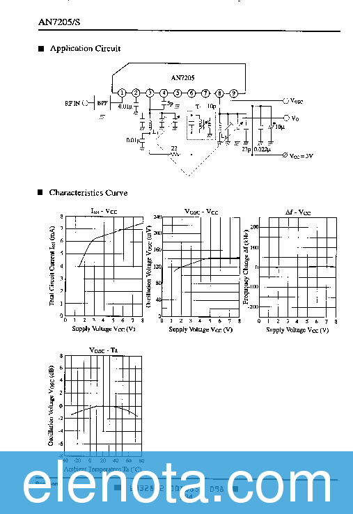 AN7205 Datasheet PDF (172 KB) Panasonic Semiconductor | Pobierz z ...