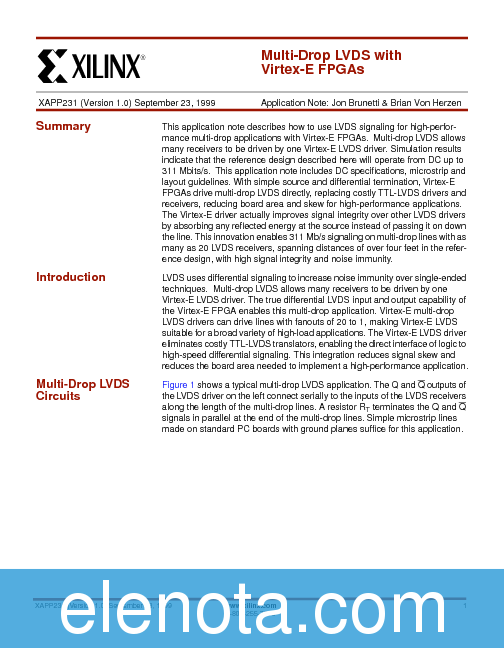 APPLICATION NOTE Datasheet PDF (82 KB) Xilinx | Pobierz z Elenota.pl