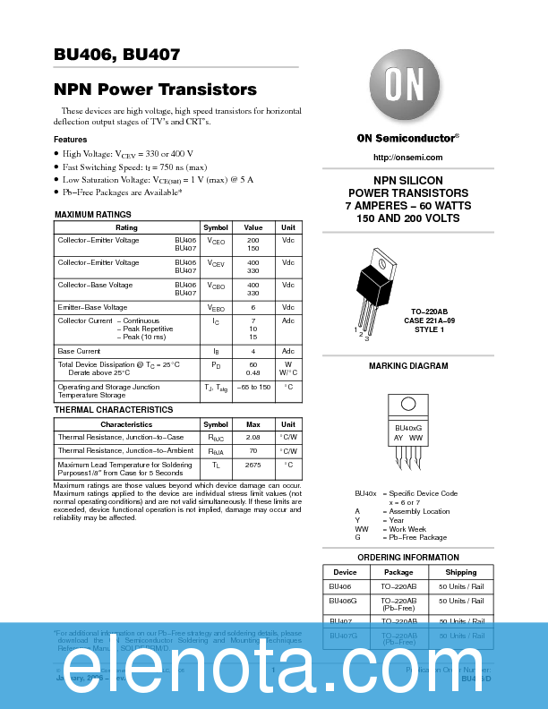 Bu406 транзистор характеристики - 35 фото