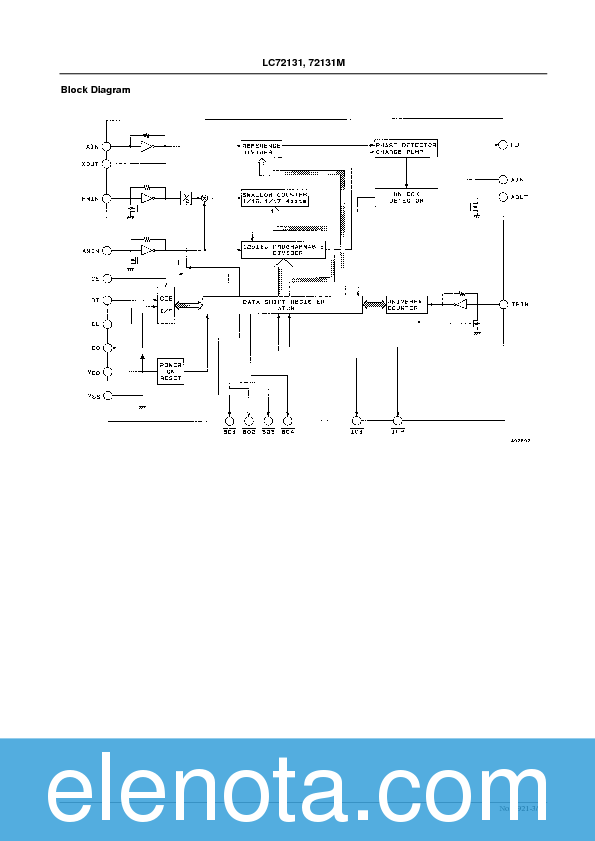 LC72131 Datasheet PDF (406 KB) Sanyo | Pobierz z Elenota.pl
