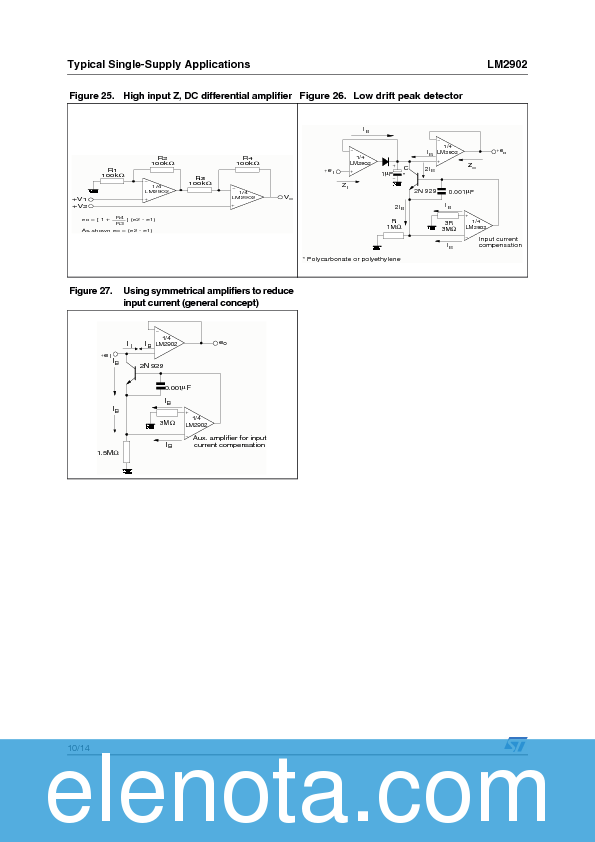 LM2902 Datasheet PDF (346 KB) STMicroelectronics | Pobierz z Elenota.pl