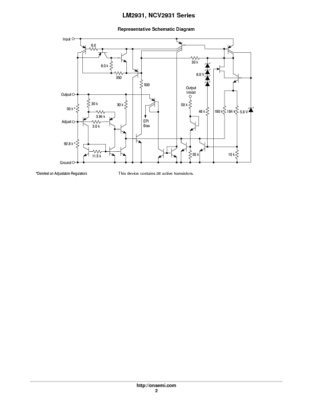 LM2931 Datasheet PDF (272 KB) ON Semiconductor | Pobierz z Elenota.pl