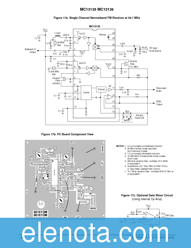 MC13135 Datasheet PDF (550 KB) Motorola | Pobierz z Elenota.pl