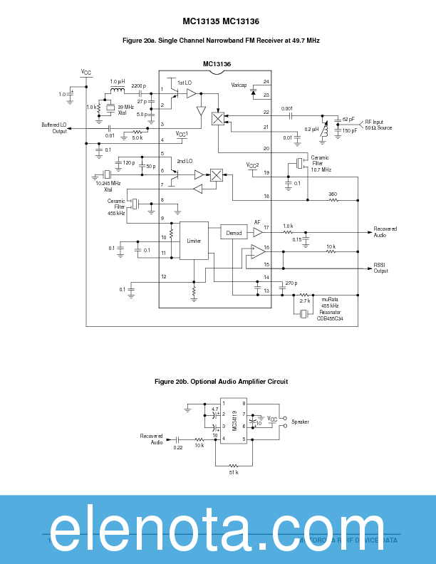 MC13135 Datasheet PDF (550 KB) Motorola | Pobierz z Elenota.pl