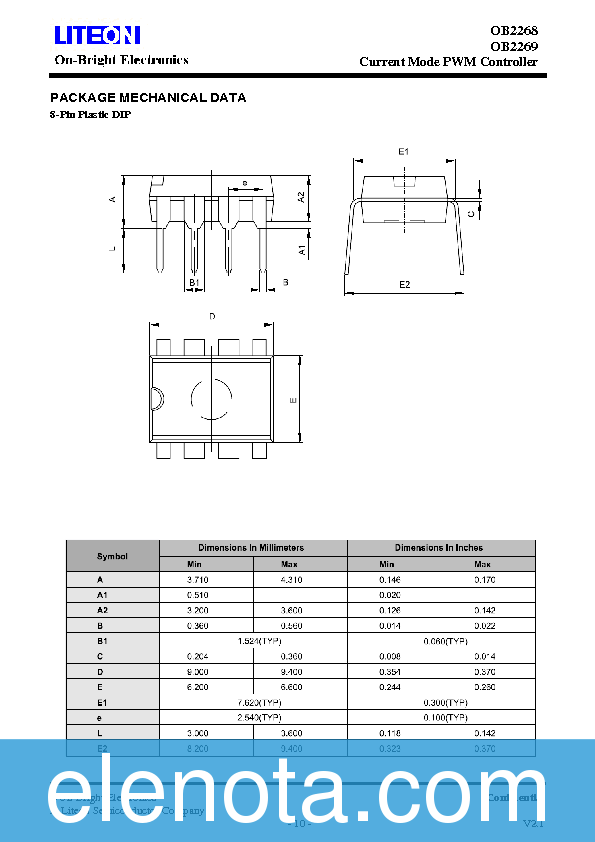 OB2269 Datasheet PDF (338 KB) LiteOn | Pobierz z Elenota.pl