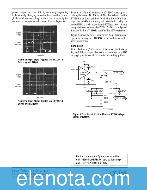 OPERATIONAL AMPLIFIERS Datasheet PDF (139 KB) Linear Technology ... OPERATIONAL AMPLIFIERS Datasheet PDF (139 KB) Linear Technology ...