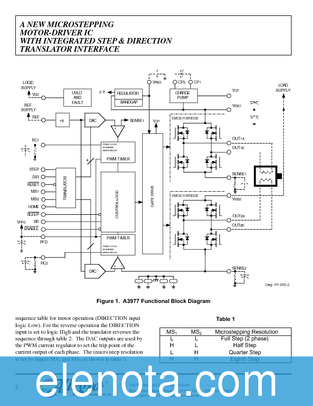 PAPER Datasheet PDF (179 KB) Allegro | Pobierz z Elenota.pl