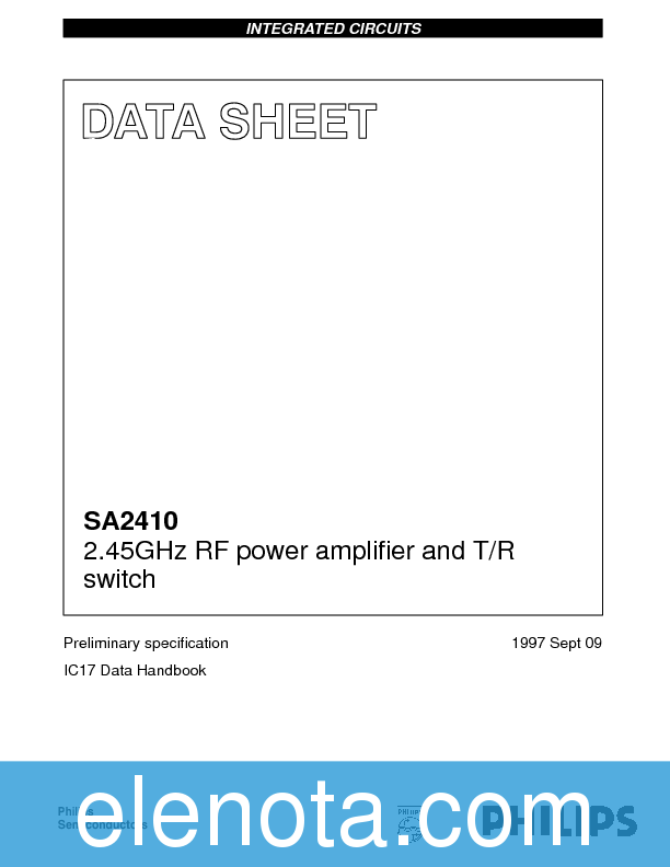 SA2410 Datasheet PDF (45 KB) Philips | Pobierz z Elenota.pl