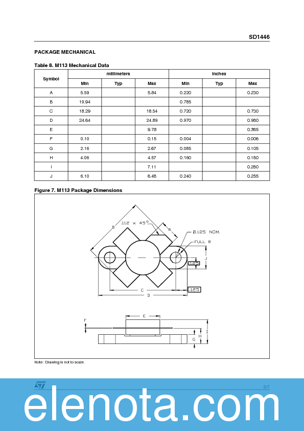 SD1446 Datasheet PDF (375 KB) STMicroelectronics | Pobierz z Elenota.pl