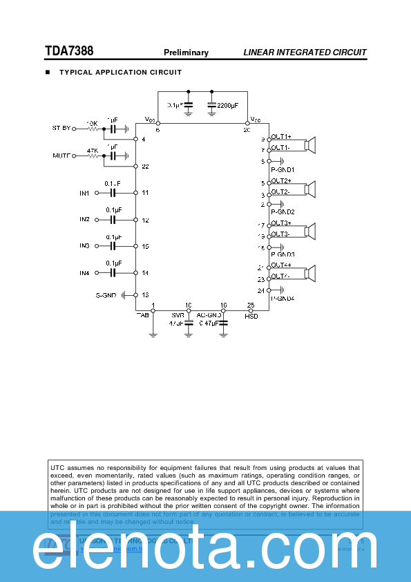 Tda7388 Pinout