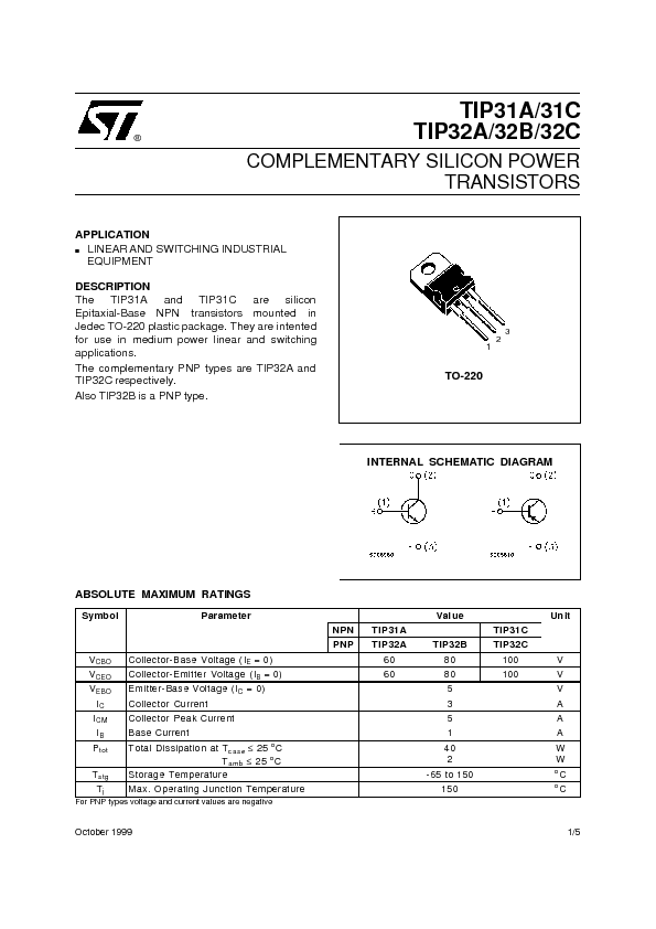 Транзистор tip31c - Электротехника и электроника