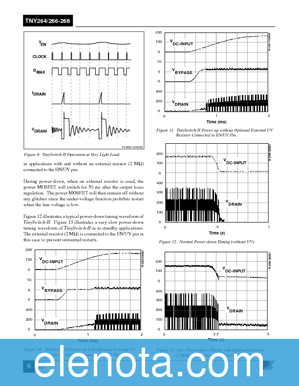 TNY264 Datasheet PDF (516 KB) Power Integrations | Pobierz z Elenota.pl