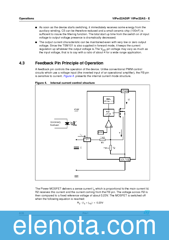 VIPER22A-E Datasheet PDF (303 KB) STMicroelectronics | Pobierz z Elenota.pl