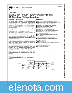 LM2596 Datasheet PDF (735 KB) National Semiconductor | Pobierz z Elenota.pl